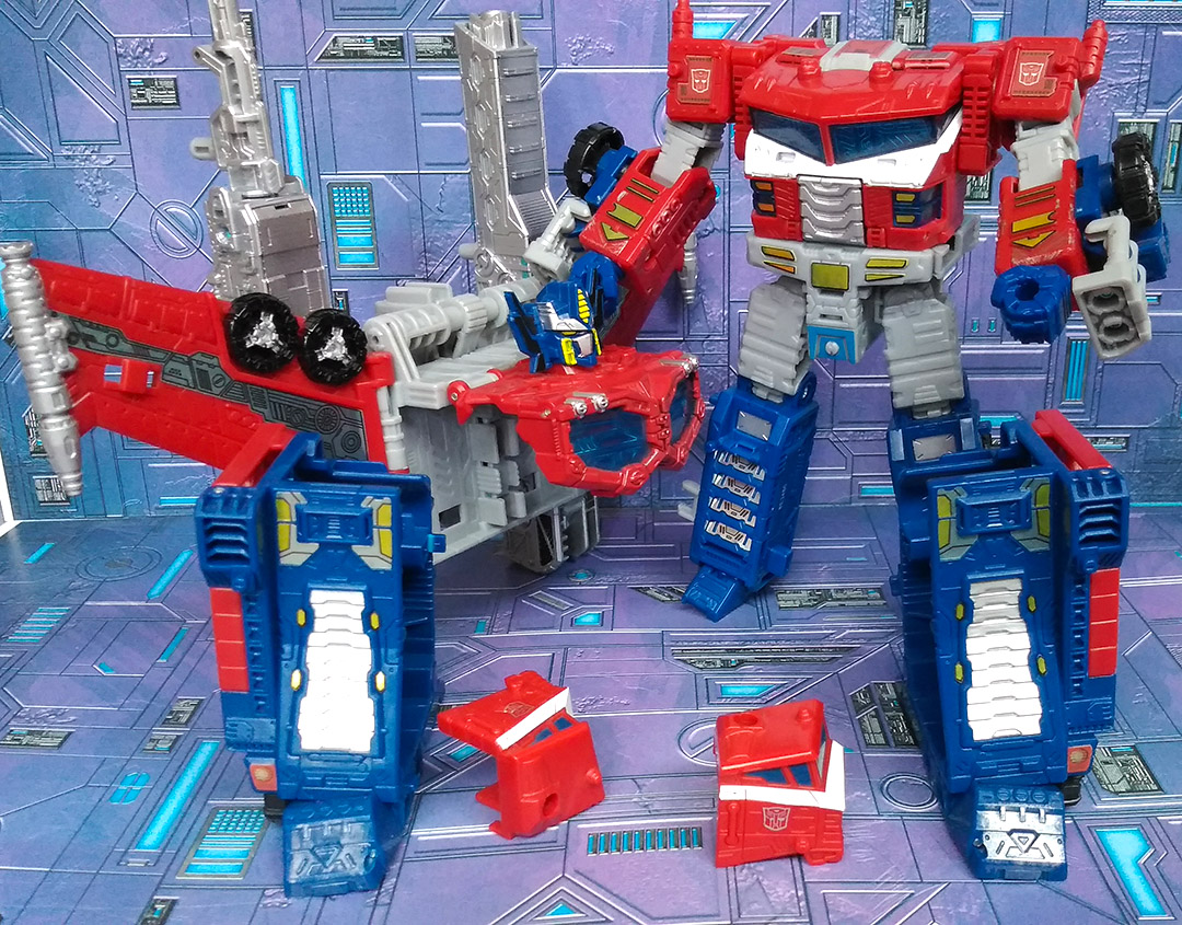 Siege Galaxy Upgrade Optimus Prime + Reprolabels + Upgrade Kit 115 ...