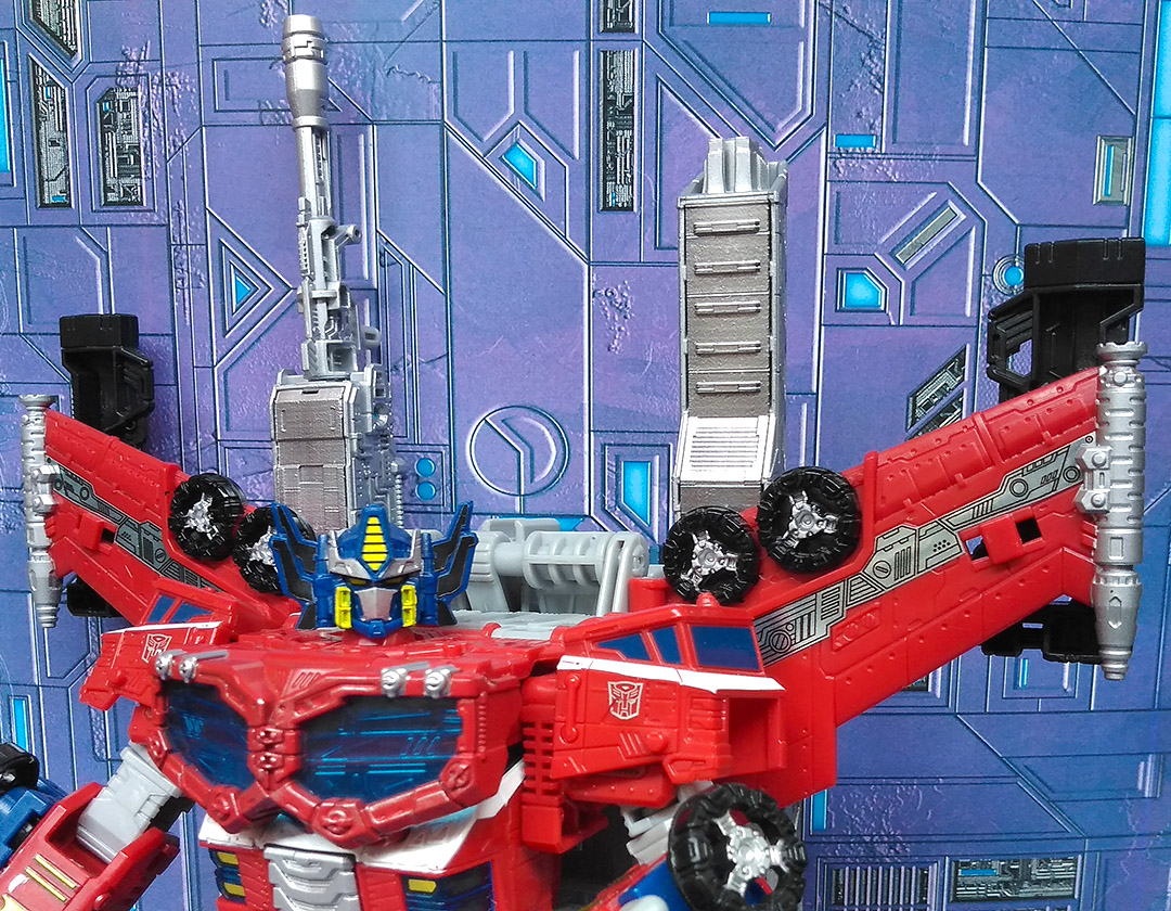 Siege Galaxy Upgrade Optimus Prime + Reprolabels + Upgrade Kit 115 ...