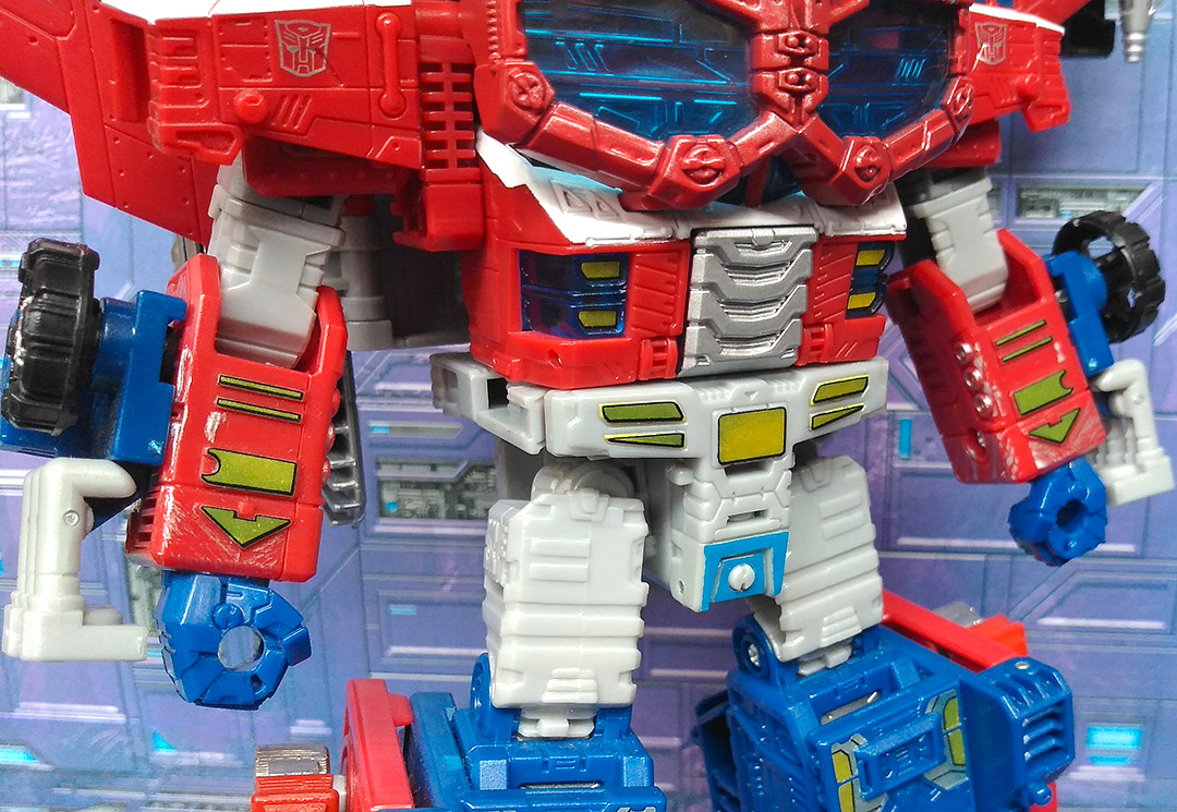 Siege Galaxy Upgrade Optimus Prime + Reprolabels + Upgrade Kit 115 ...