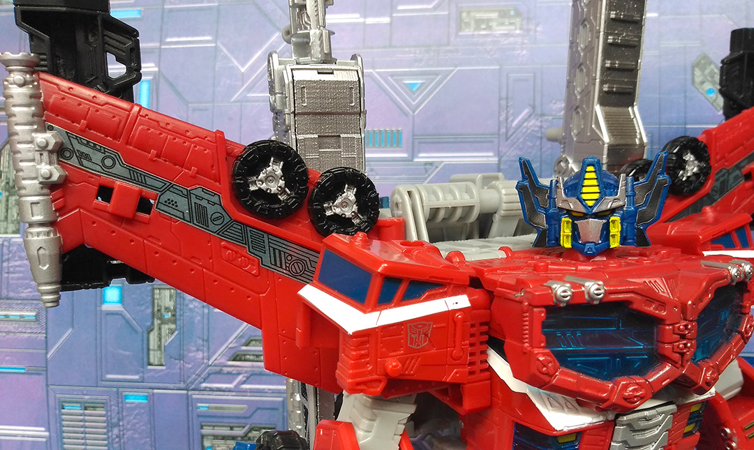 Siege Galaxy Upgrade Optimus Prime + Reprolabels + Upgrade Kit 115 ...